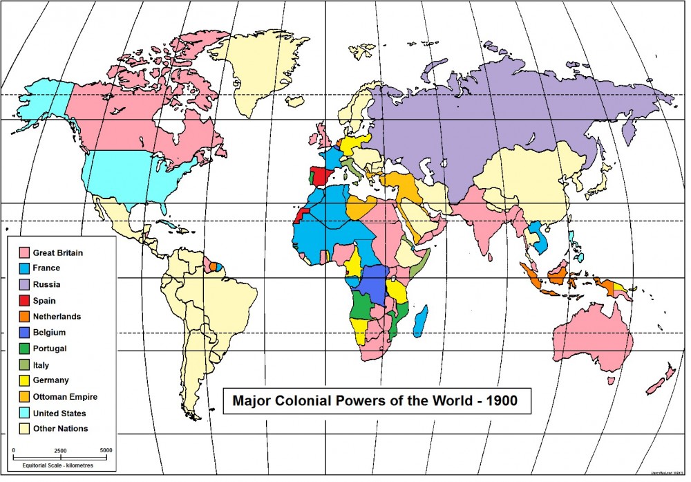 World Colonial Empires 1900